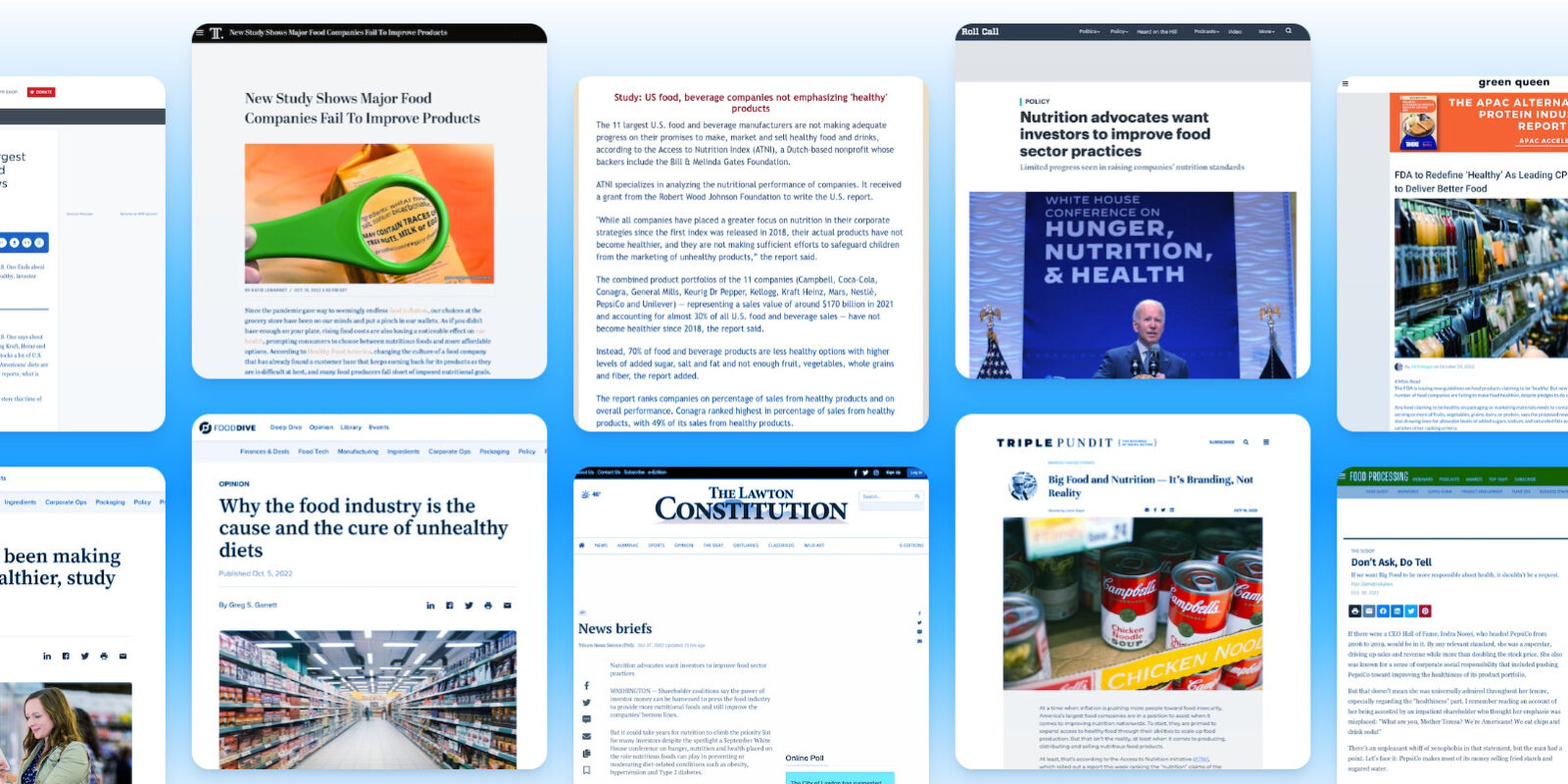 US Index 2022 - Media coverage highlights – ATNi (Access to Nutrition ...