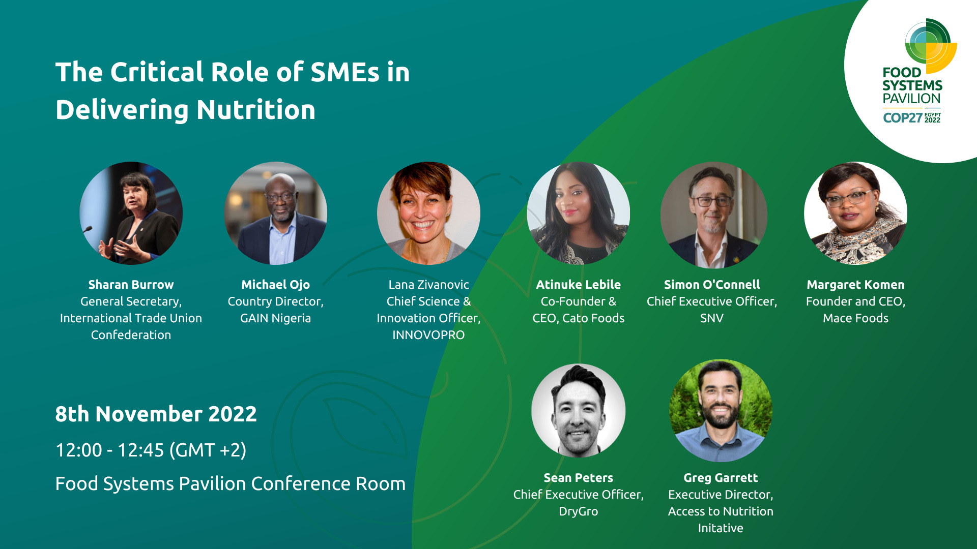 ATNi amplifying the nutrition voice at COP27 – ATNi (Access to ...